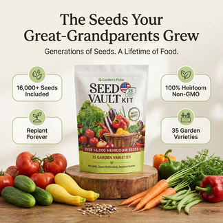 Garden's Pulse Heirloom Seed Vault Kit (35 Pack)